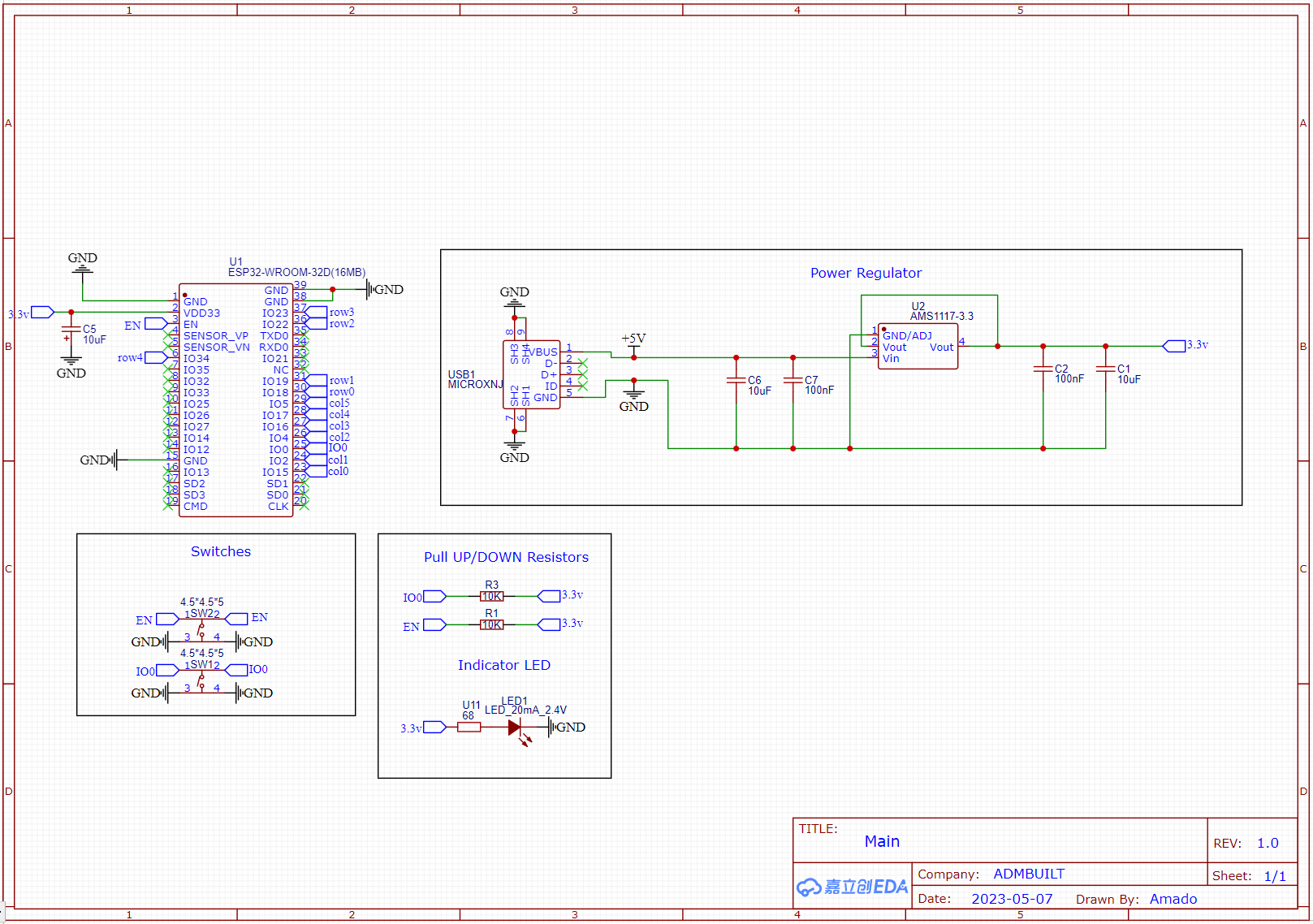 GitHub - AmadoJunior/ErgoESP32: Split Ortholinear Keyboard