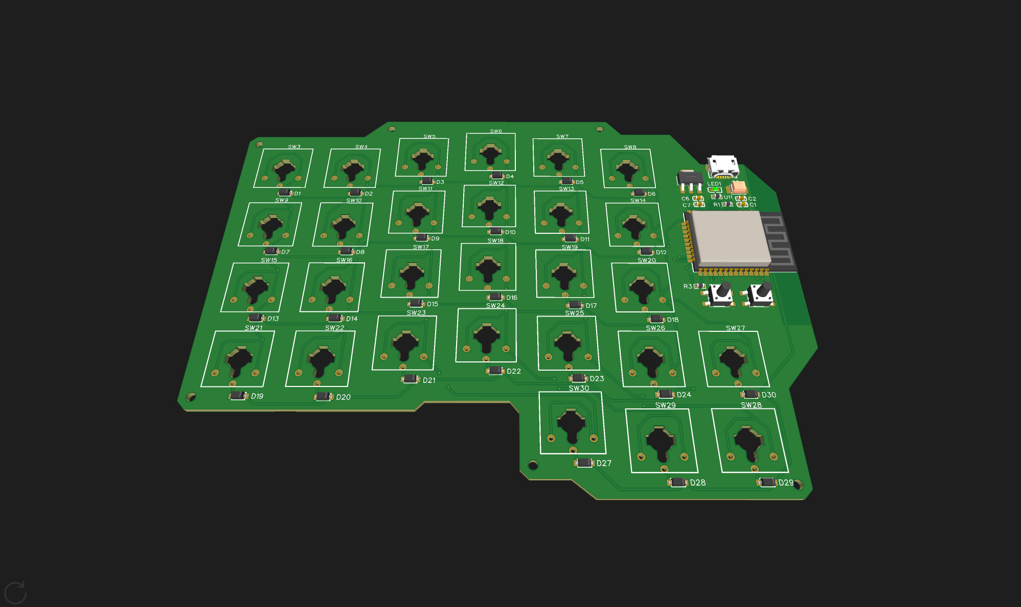 GitHub - AmadoJunior/ErgoESP32: Split Ortholinear Keyboard